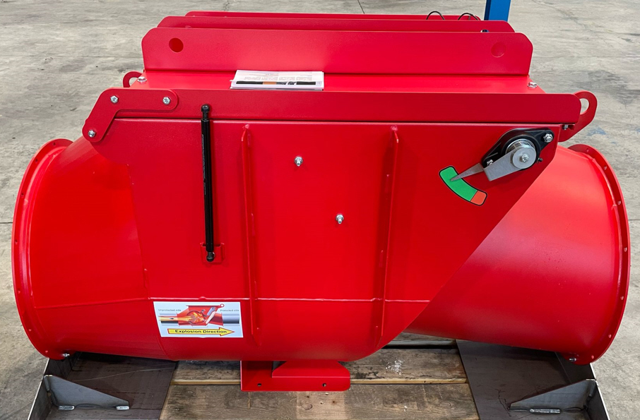 Válvula Flap antiretorno ATEX - Elube. Aspiración y Filtración Industrial.